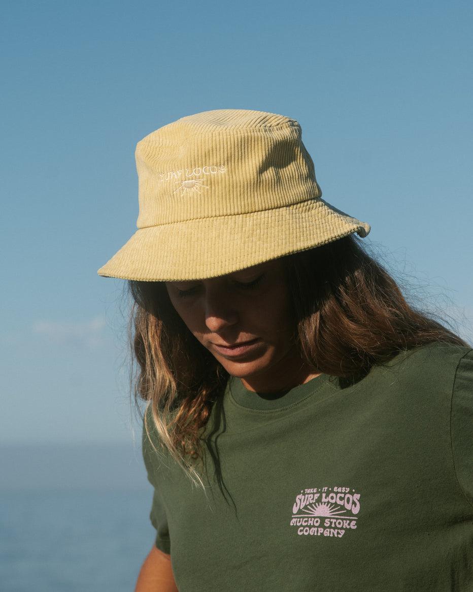 Surf Locos Bucket Hat - Yellow